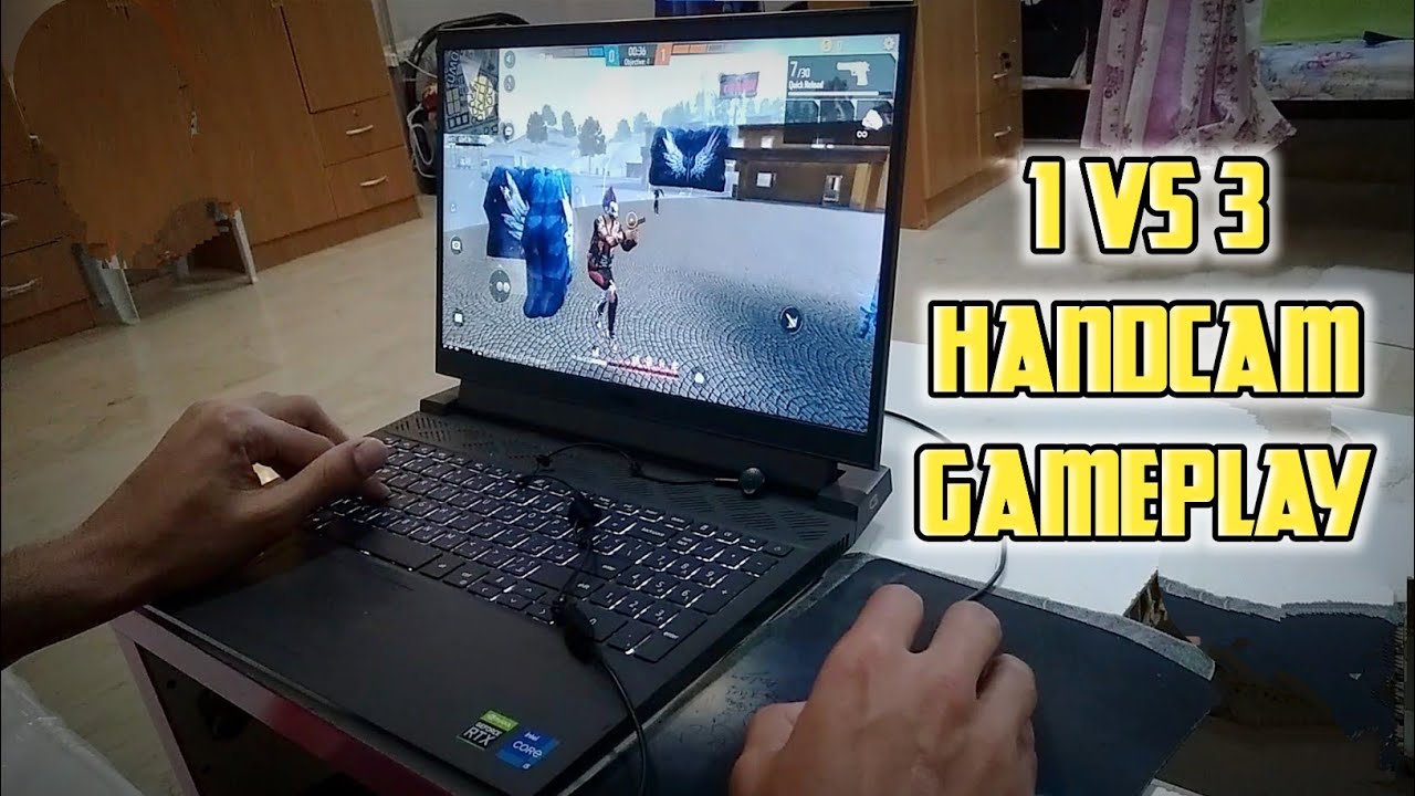 1 VS 3 🔥Laptop Handcam Gameplay || FreeFire Handcam Gameplay #trending ...