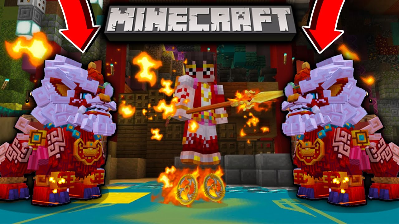 My Village was Destroyed by MINECRAFT NIAN MONSTER and I had to FIGHT ...