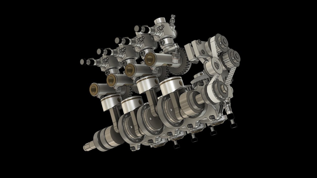 Part 0: V8 model engine with rotary valve / Introduce project - YouTube