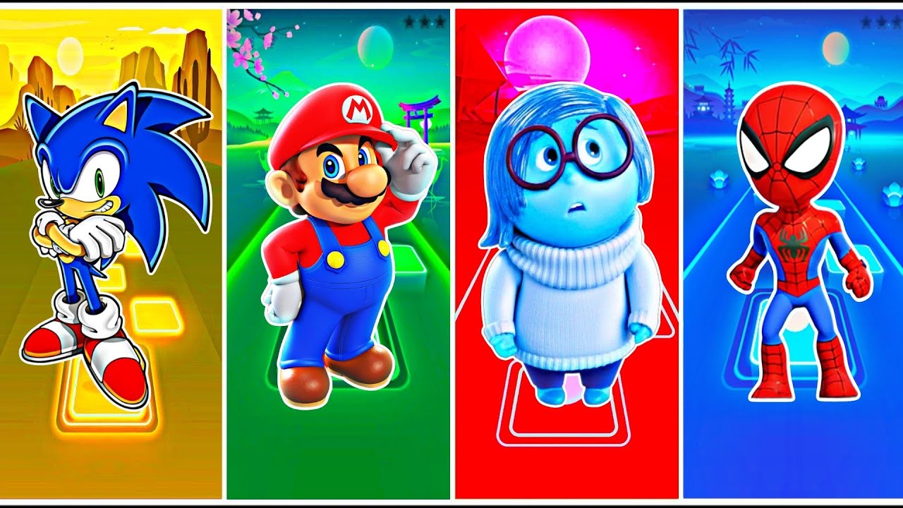 Sonic 🆚 Super Mario 🆚 Inside Out 🆚 Spidey 🆚 Who Will Win? - YouTube