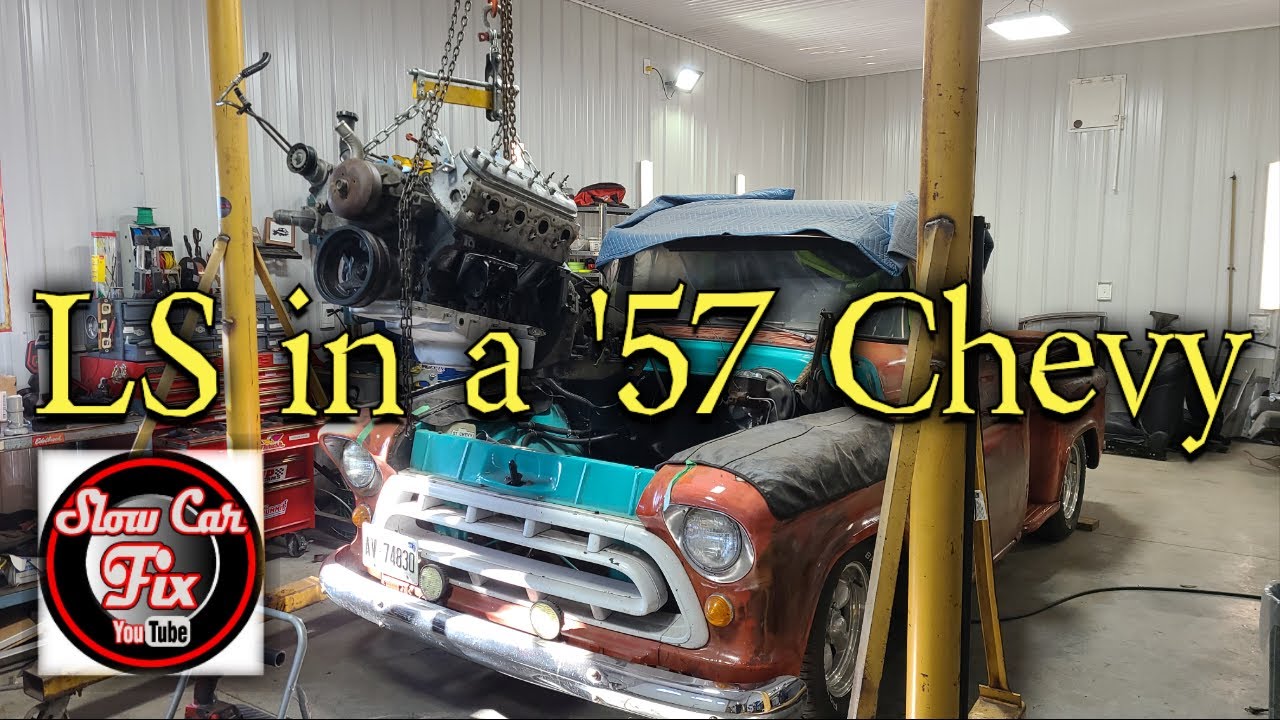 1957 Chevy Truck LS Swap - YouTube