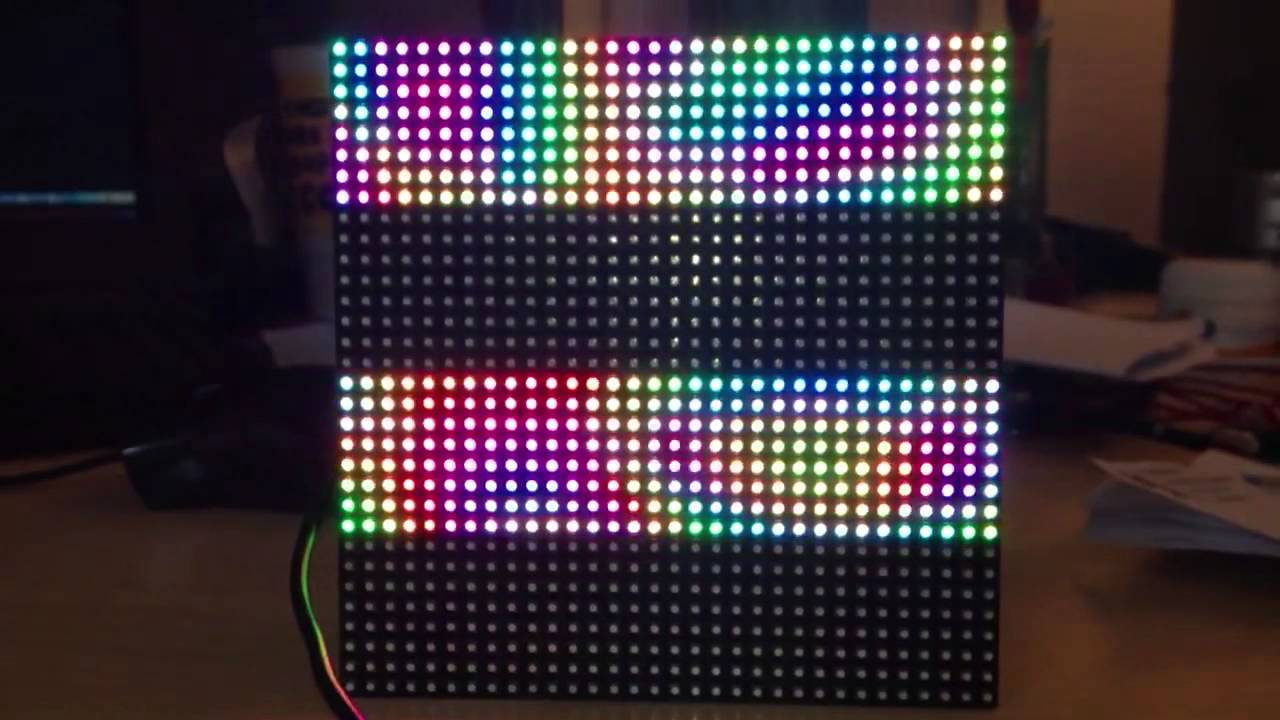 32x32 Rgb Matrix W Hacked Nootropic Design Backpack Youtube