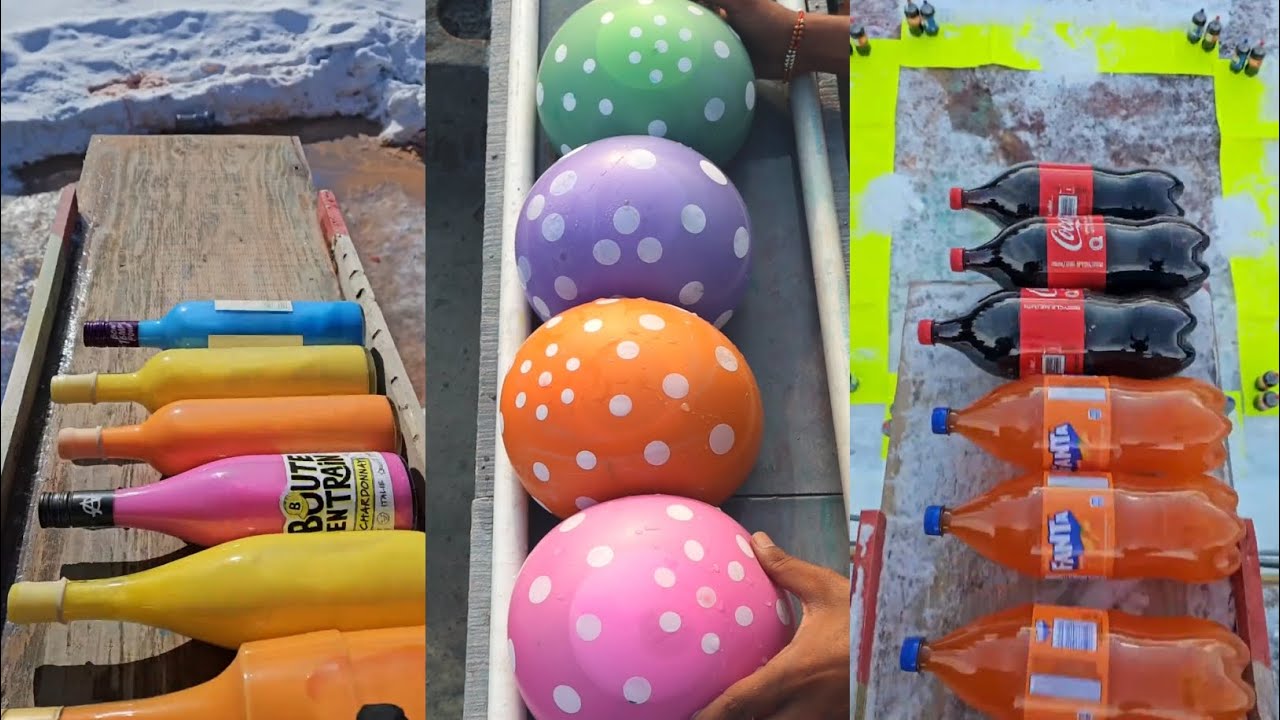 Breaking Glass Bottle 🍾⚡🔥Crushing Crunchy And Soft thing ! - YouTube