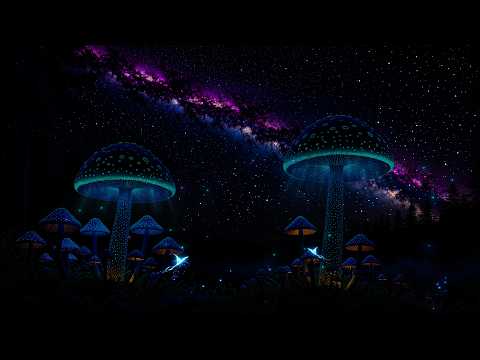 (No Ads) Mushroom Sleep Hypnosis 🌙 Nervous System Reset Music for Calm Mind & Deep Rest