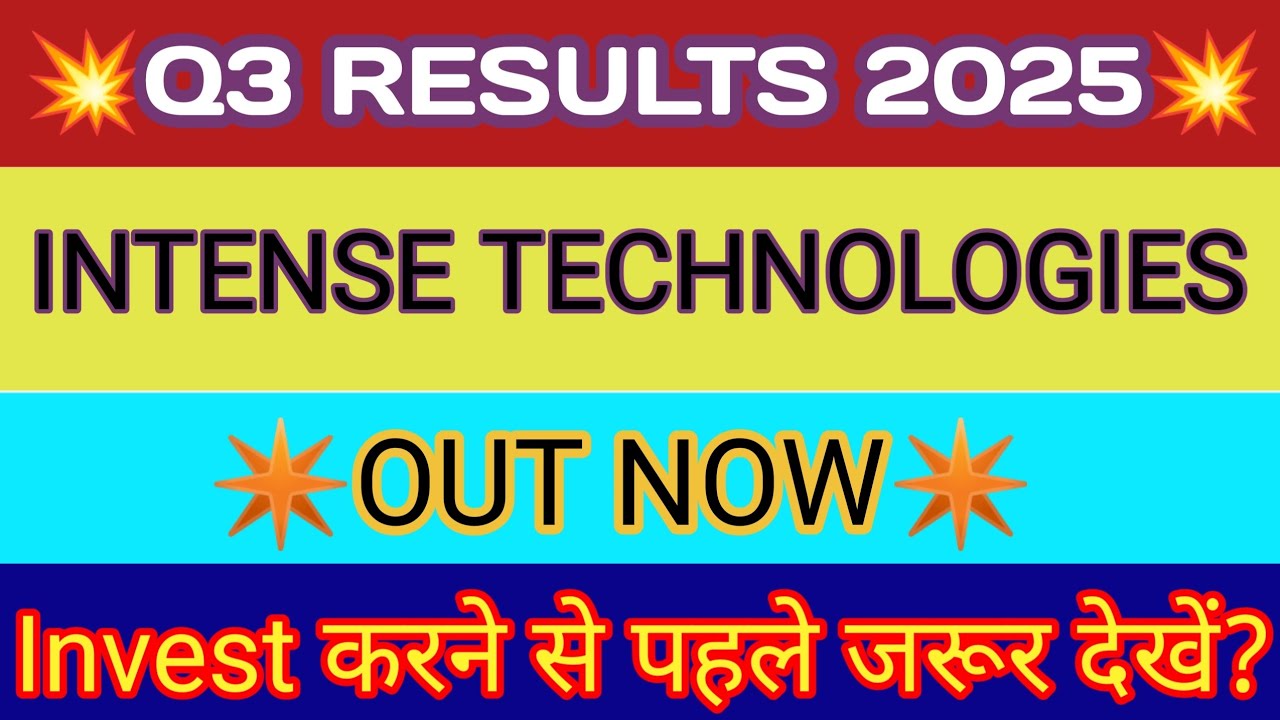 Intense Technologies Q3 Results 2025 🔴 Intense Tech Results 🔴 Intense ...
