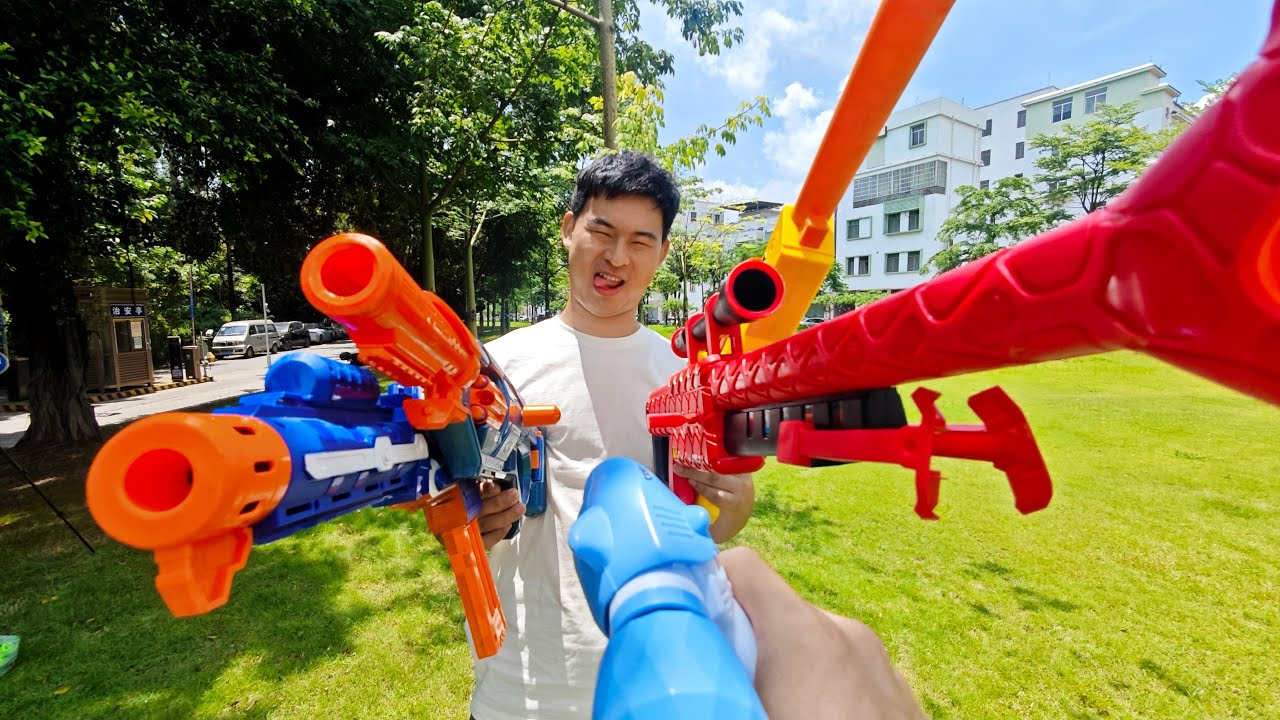 Various interesting toy gun display. - YouTube