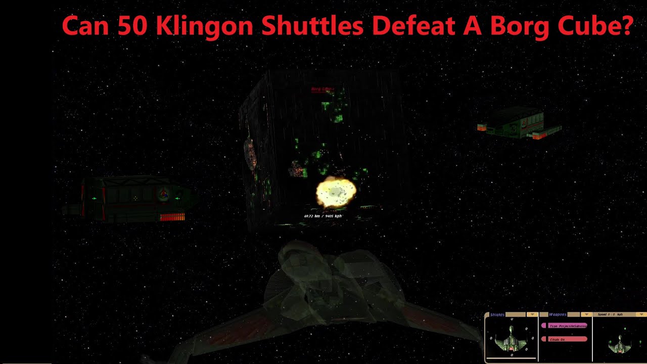 Can 50 Klingon Shuttles Defeat A Borg Cube? | Star Trek Bridge ...