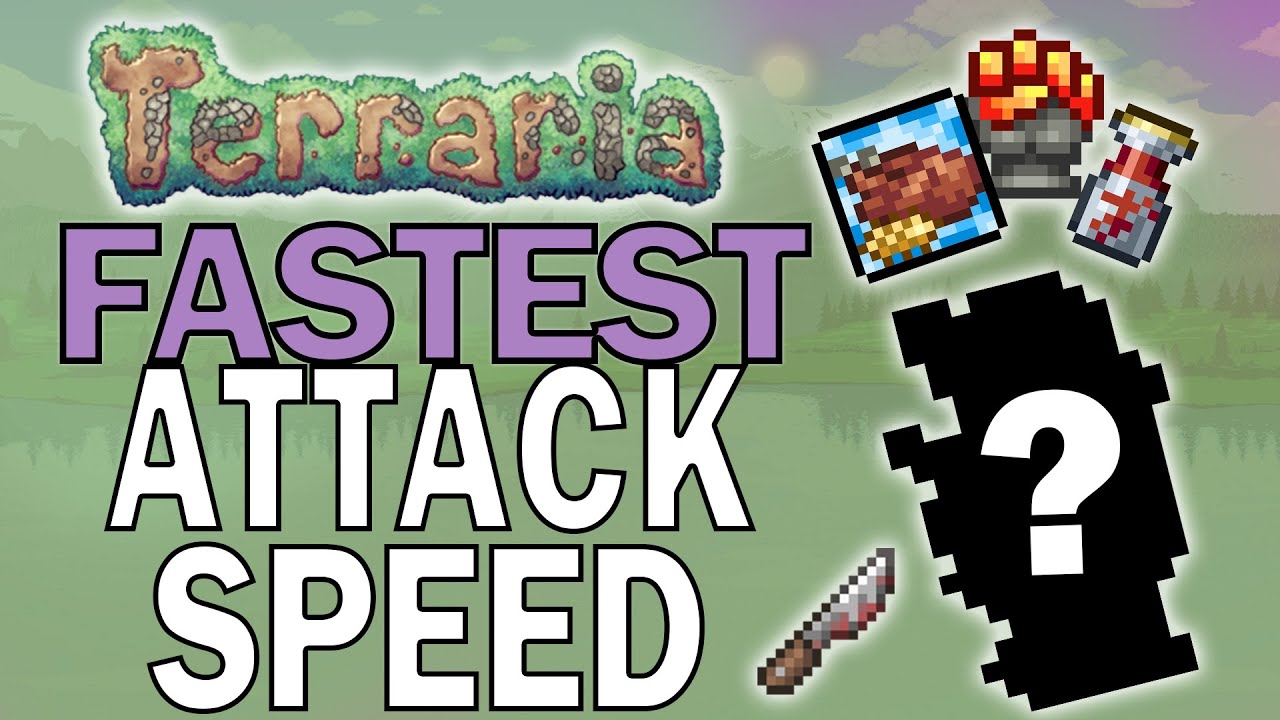 How to get the FASTEST ATTACK SPEED in Terraria - YouTube