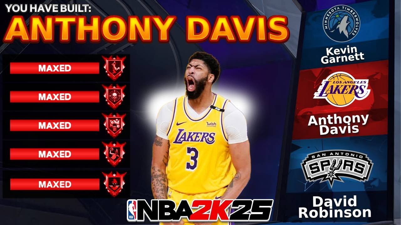 MY ANTHONY DAVIS BUILD WILL BREAK NBA2K25… UNSTOPPABLE! BEST CENTER ...