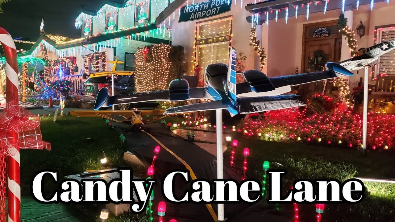World Famous Candy Cane Lane! The ULTIMATE Christmas Street! - YouTube