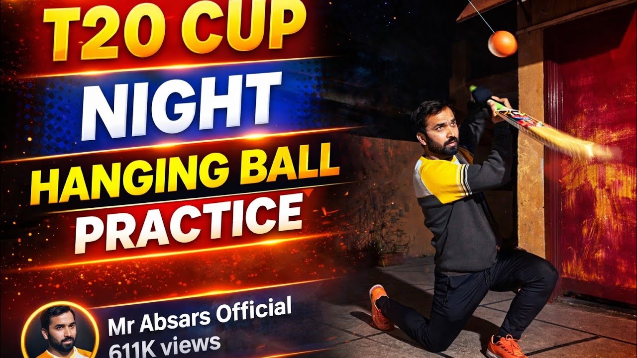 T20 cup night hanging ball 🥎 practice - YouTube