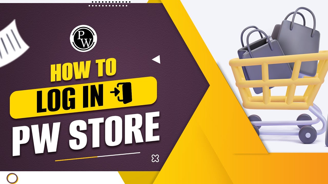How to login to PW Store - YouTube