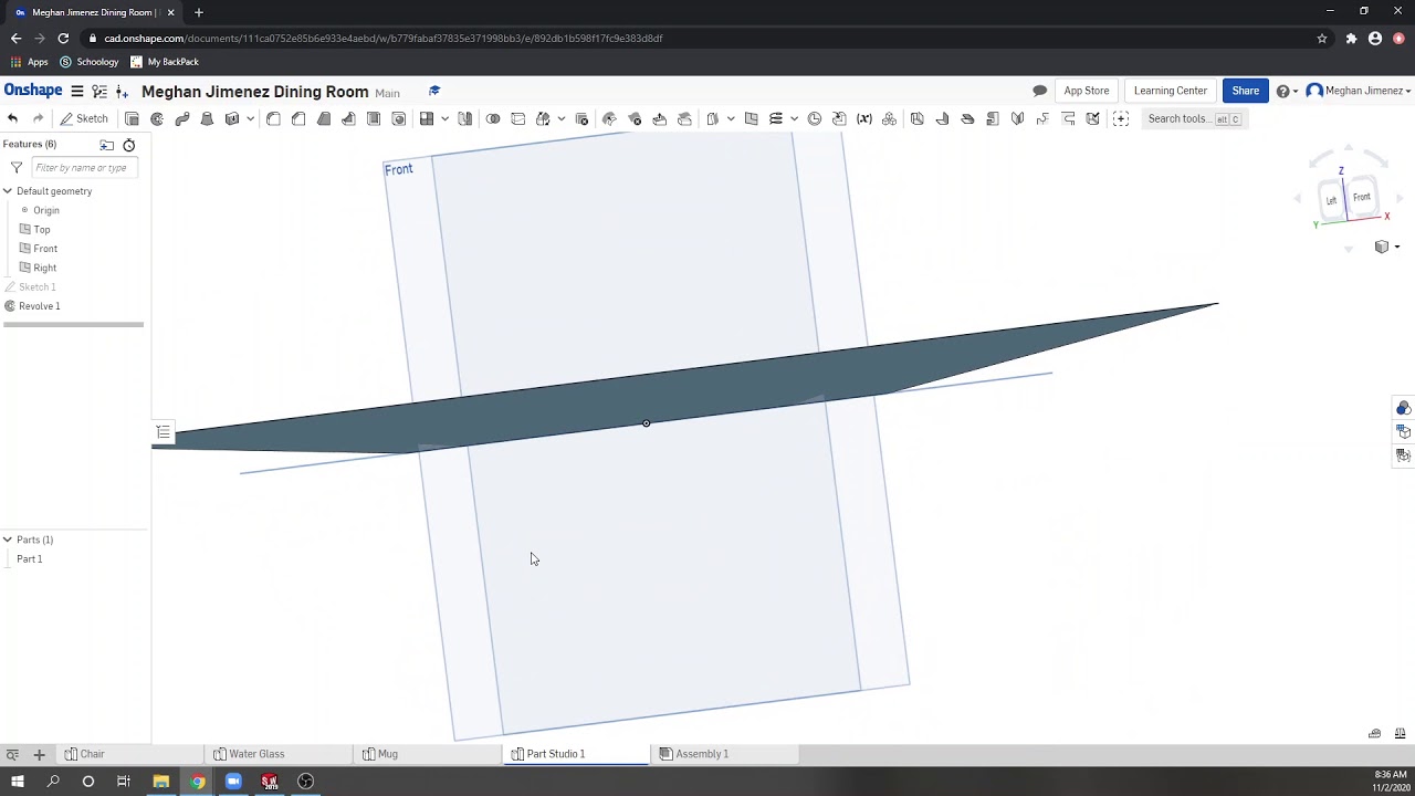 Dining Room Intro to OnShape Part 4: Plate - Revolve and Fillet - YouTube