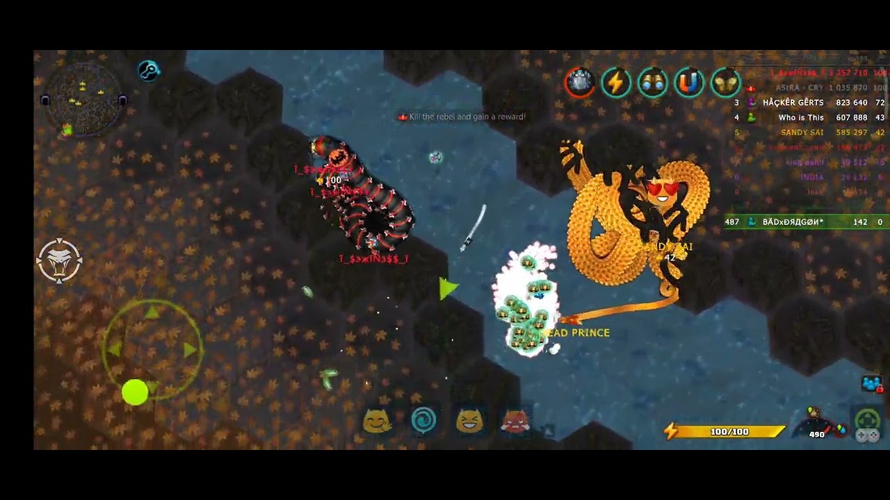 Little big snake farming 4 million with friend and make big circle ...