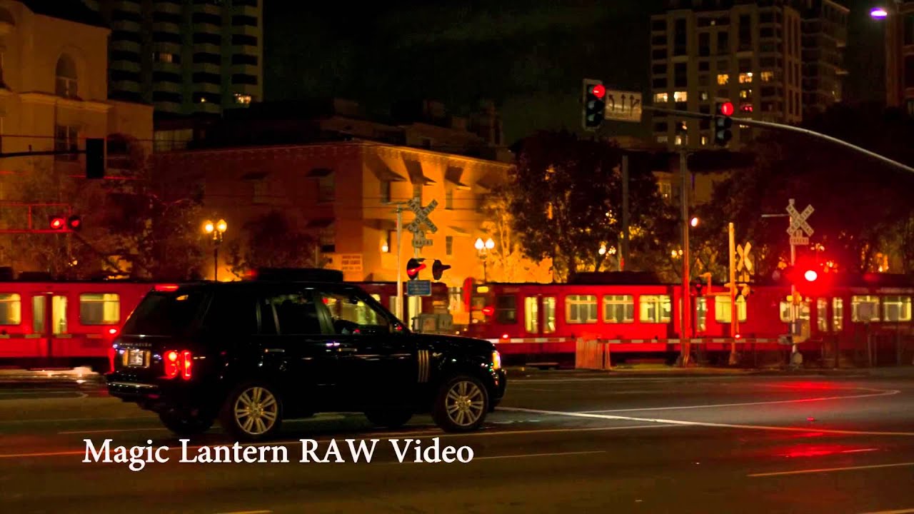 Canon 7d Magic Lantern raw vs h.264 video comparison in low light - YouTube