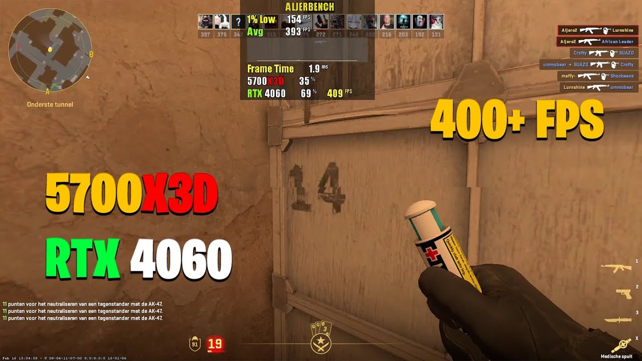 5700X3D & RTX 4060 - Counter Strike 2 | Competitive settings - YouTube