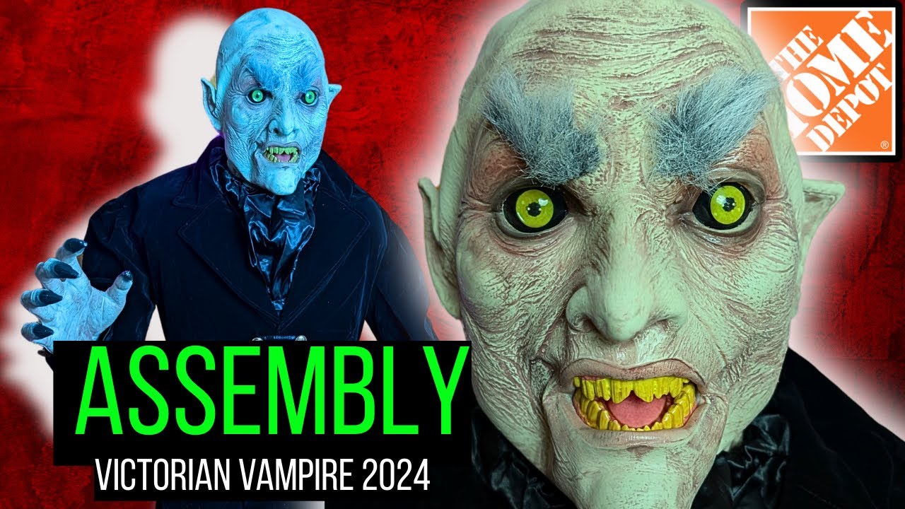 How to Assemble the Home Depot Victorian Vampire | 7-Foot Halloween ...