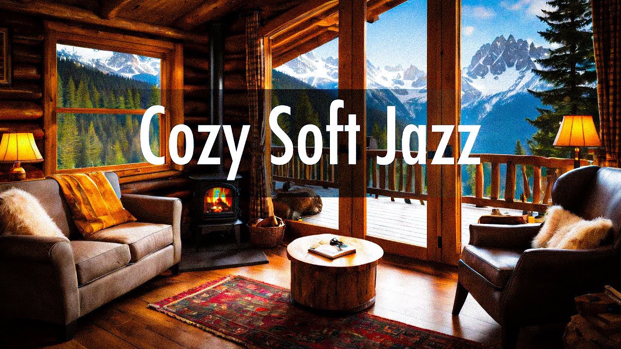 Cozy Ambience Jazz Music, music jazz for study, relaxing snowfall jazz ...