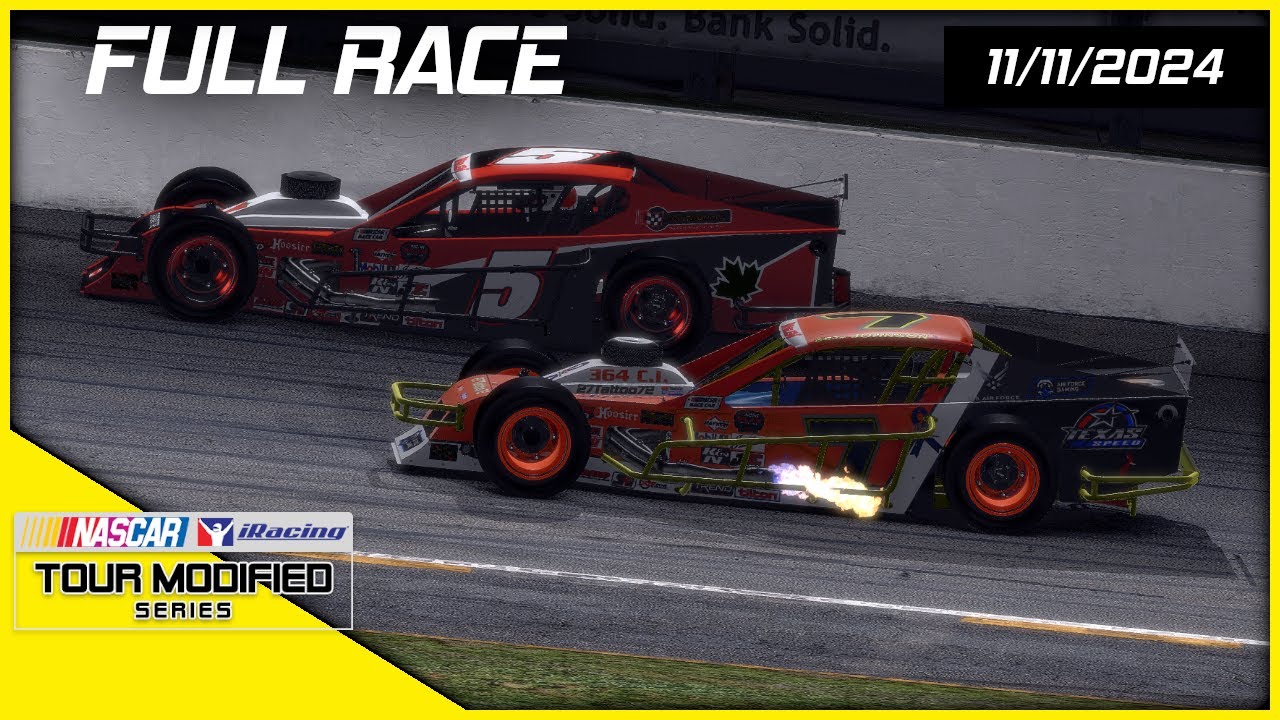 NASCAR Tour Modified Series at Langley Speedway in iRacing - YouTube