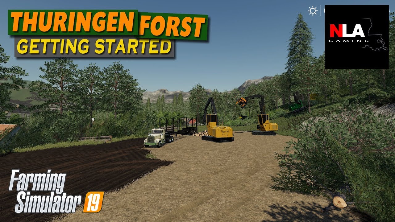 Farming Simulator 19 - Thuringen Forst - Getting Started - YouTube