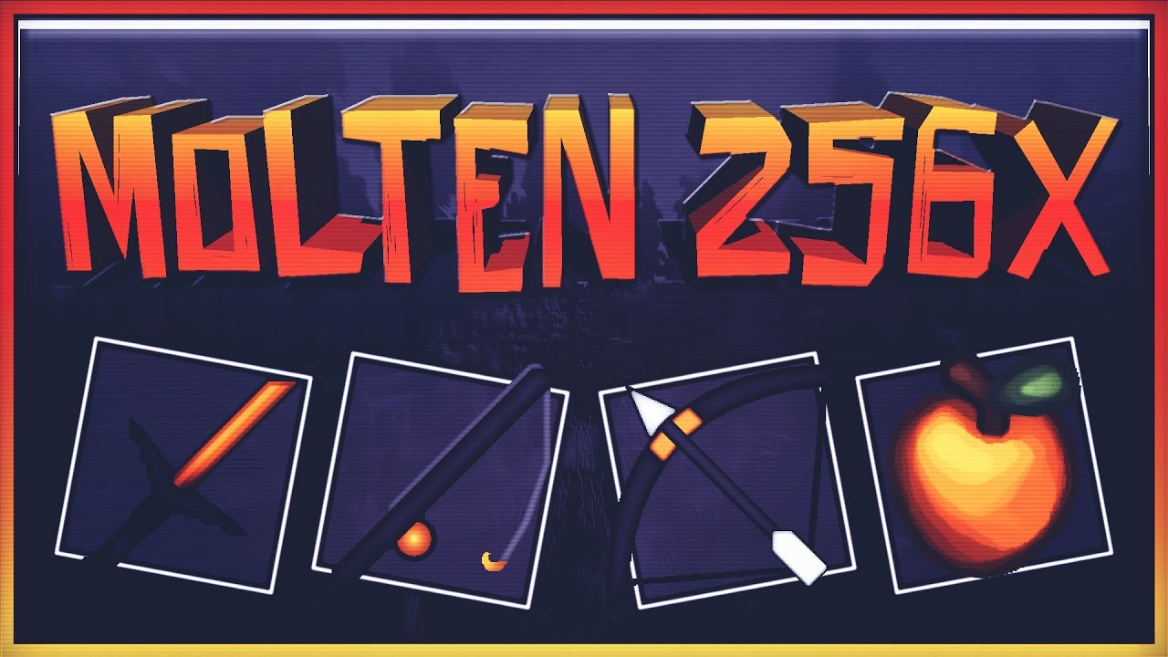 MINECRAFT PVP TEXTURE PACK - MOLTEN 256X (FPS) - YouTube