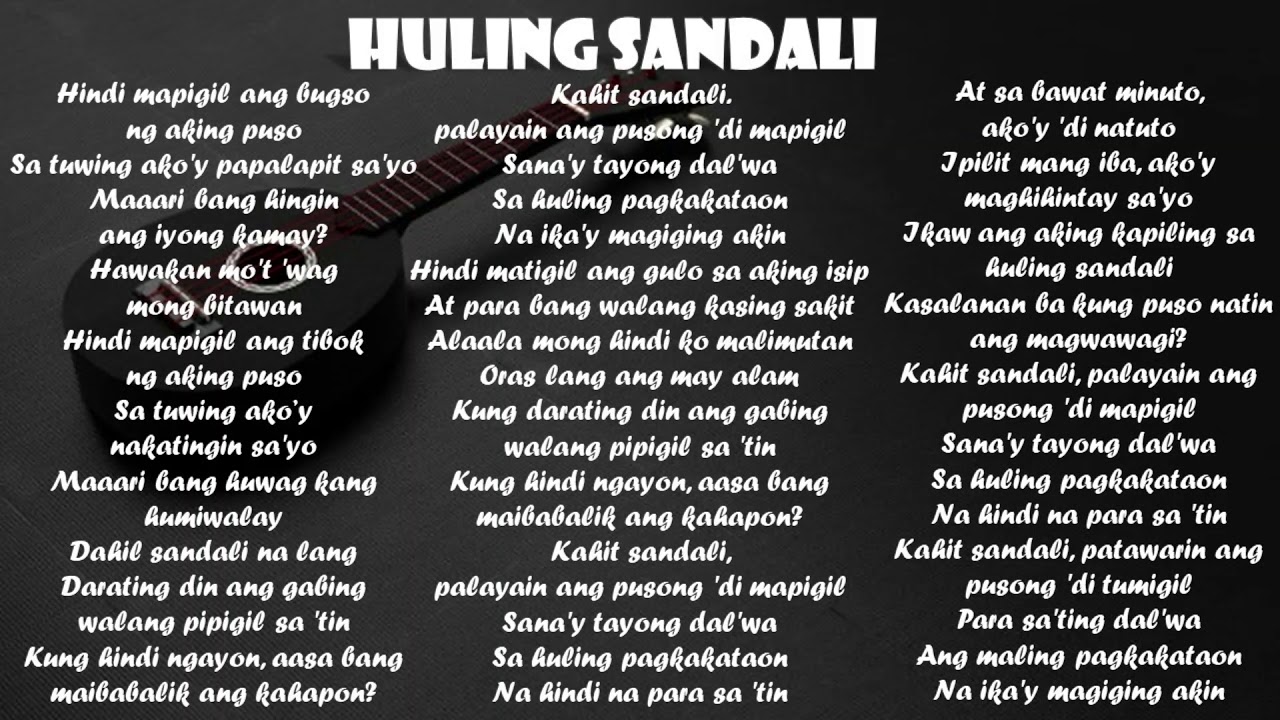 HULING SANDALI by December Avenue with LYRICS - YouTube