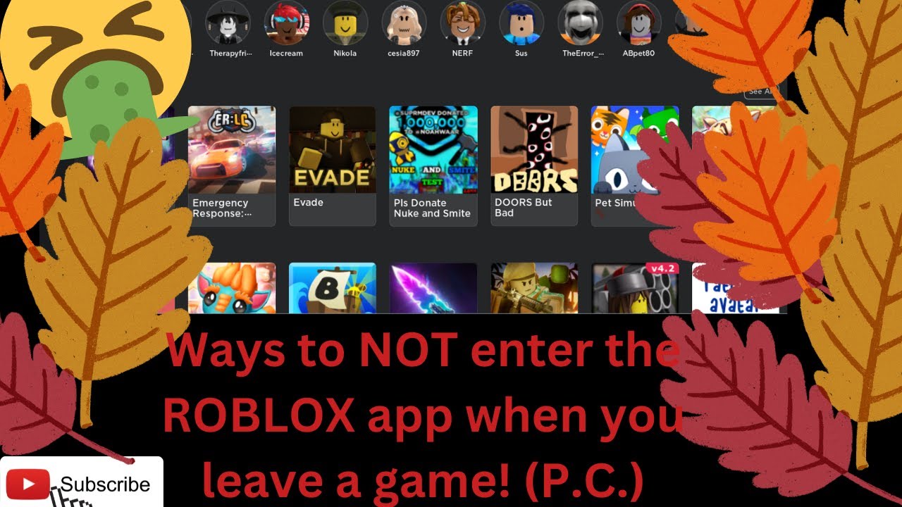 How to LEAVE A Roblox Game without entering the App! (P.C., Computer ...