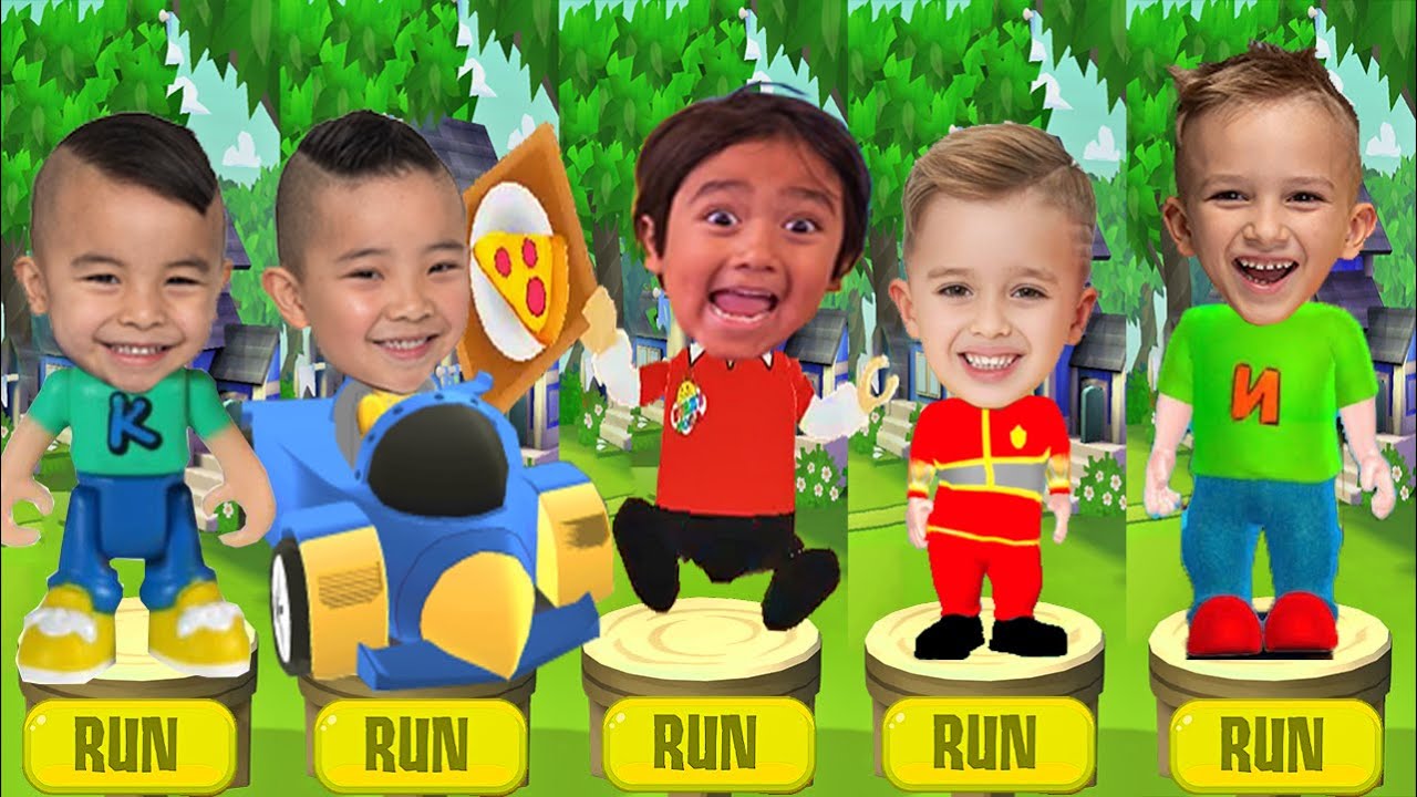 CKN Toys Car Hero vs Vlad and Niki vs Tag with Lunch-time Ryan Run ...