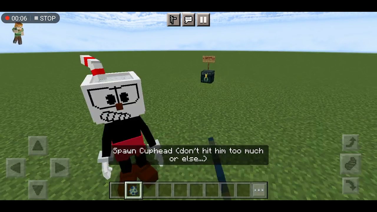 Selene Face Vs Cuphead (Minecraft Mod Fight) - YouTube