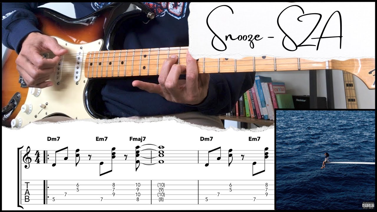 Snooze Guitar Tutorial - SZA - YouTube