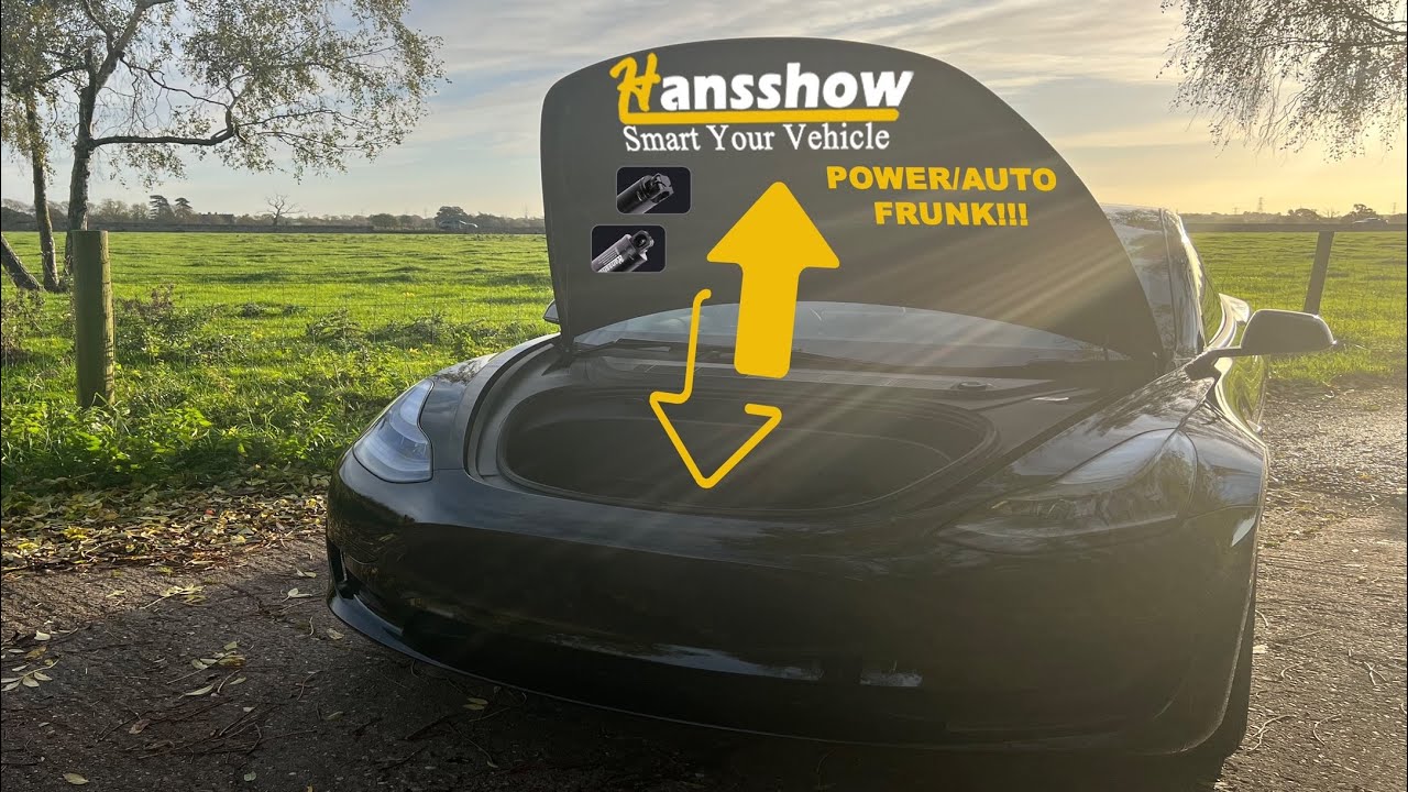 2021 Tesla Model 3 | Hansshow V5 Auto/Power Frunk Upgrade!!! - YouTube