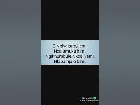 NGIYAKUFA JESU @khulefresh1512 - YouTube