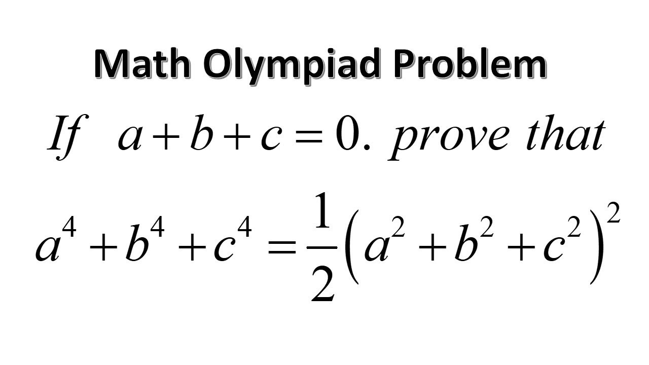 Math Olympiad Problem Math Olympiad Training YouTube math-olympiad-problem-math-olympiad-training-youtube