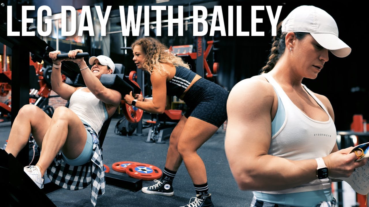 LEGDAY WITH BAILEY | Working Hard To Build My Quads! - YouTube