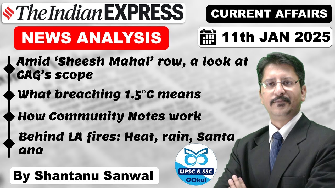 Indian Express Newspaper Analysis | 11 JANUARY 2025 | Indian Express ...