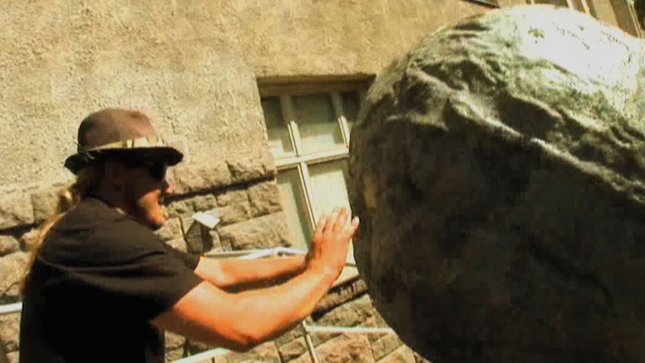 Giant rolling rock PRANK! - YouTube