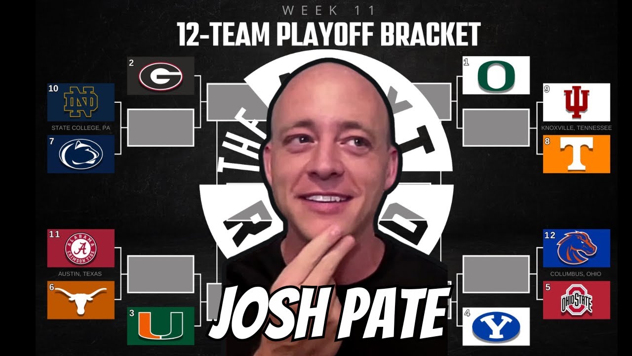 College Football Playoff Rankings Released! | Josh Pate Talks College ...