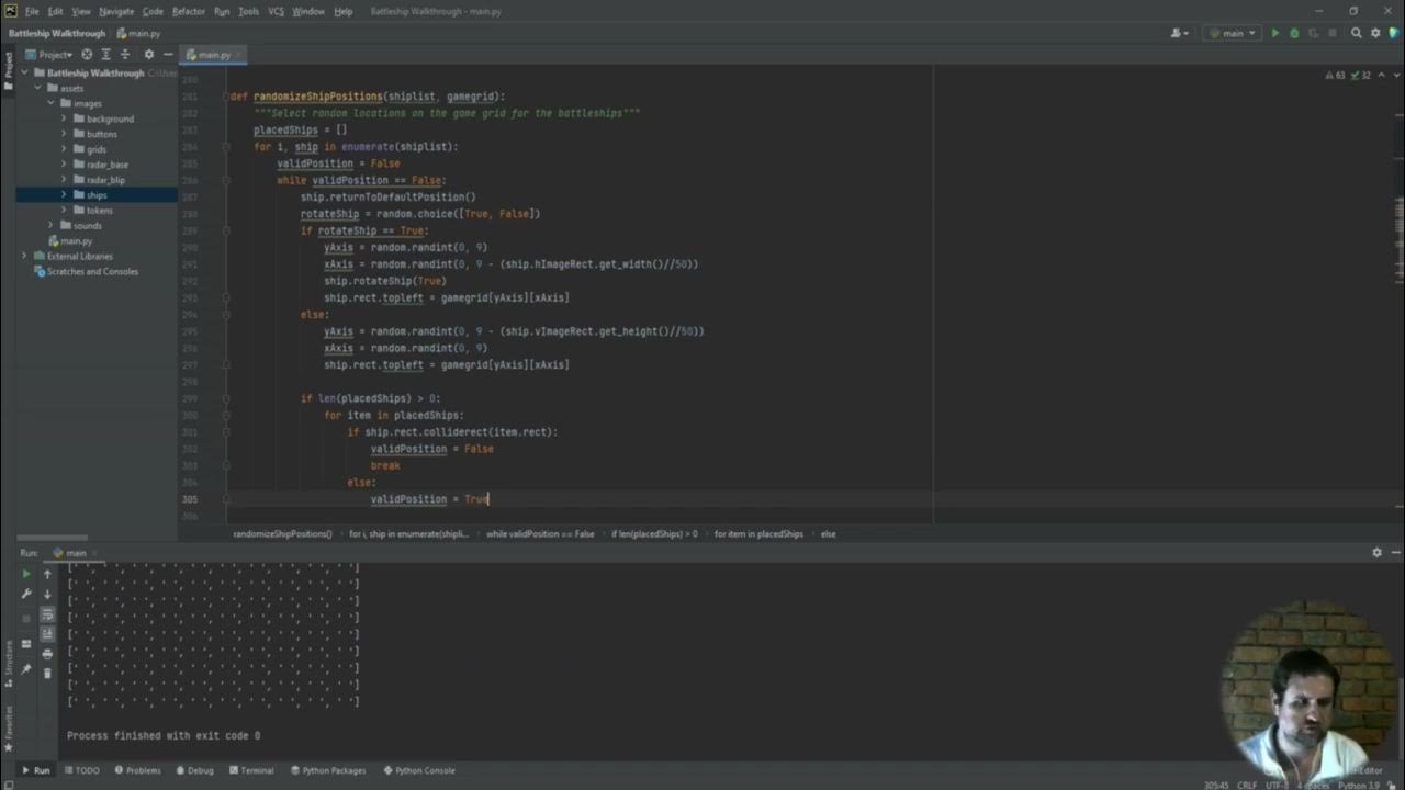 Battleship - Computer Ships Randomize Positions | Python | Pygame Module | Programming Beginners ...