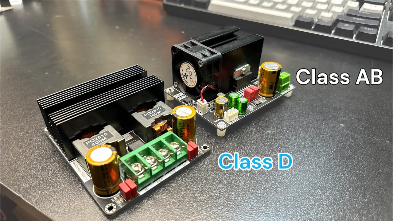 Class Ab và Class D cùng phát 1 bản nhạc - YouTube