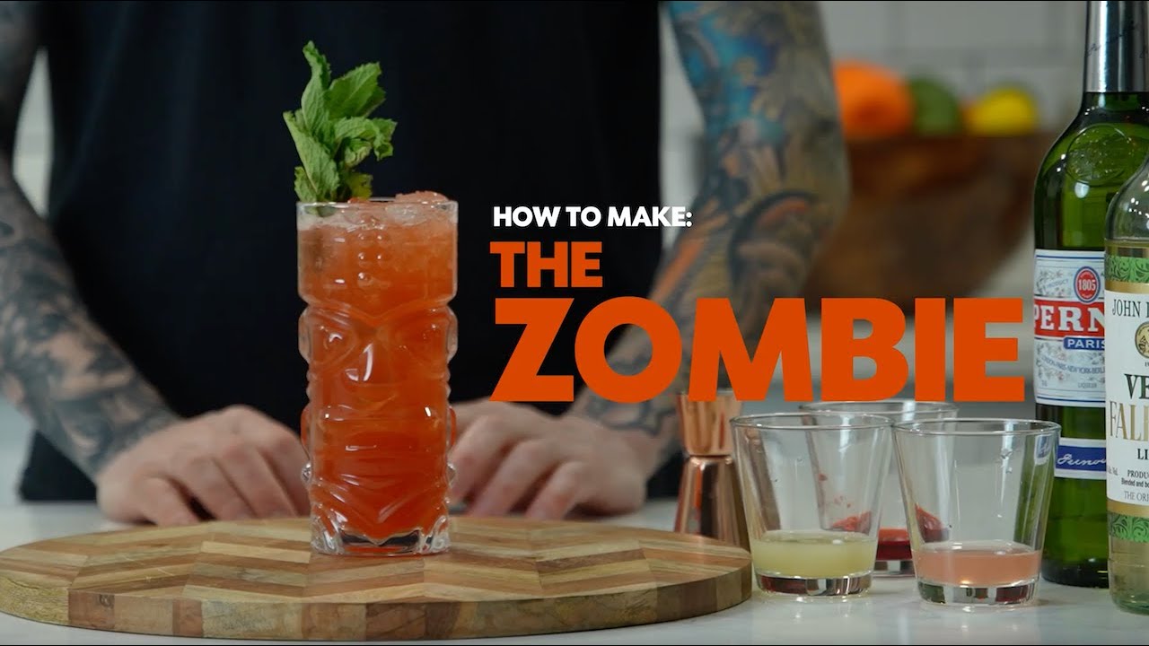 Zombie Cocktail Recipe | Easy to Make Tiki Drink - YouTube