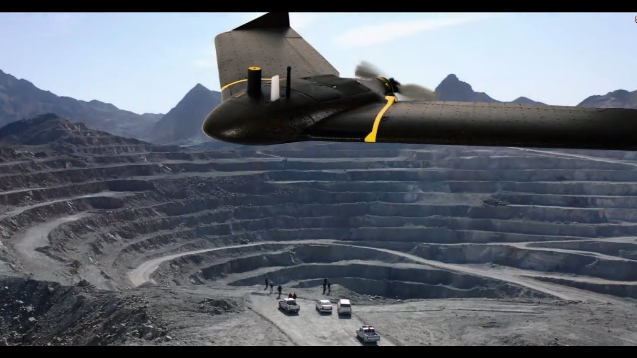 3D mapping of an open-pit Iron Ore mine by senseFly eBee X drone - YouTube