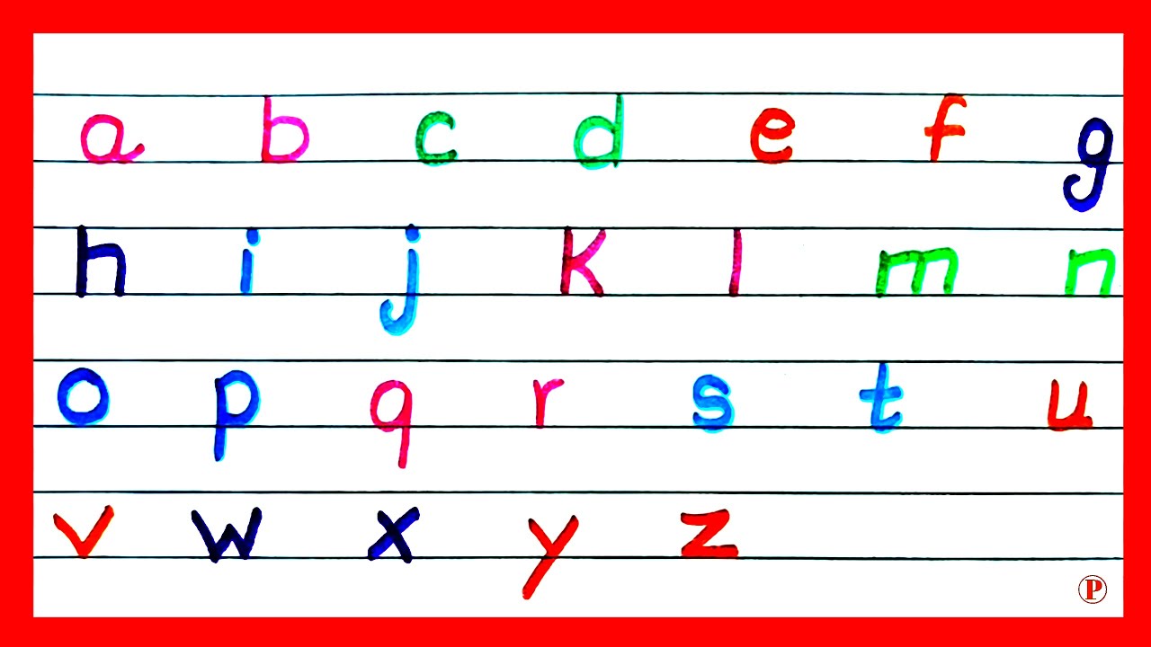 How To Draw Alphabet Small Letters For Kids,abcd,Alphabet phonic song,a ...