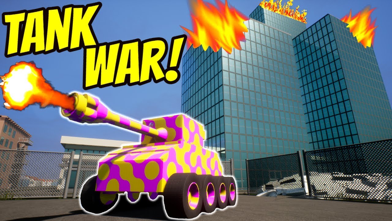 WE DESTROYED LEGO CITY DURING A BRICK RIGS TANK BATTLE! | Brick Rigs ...