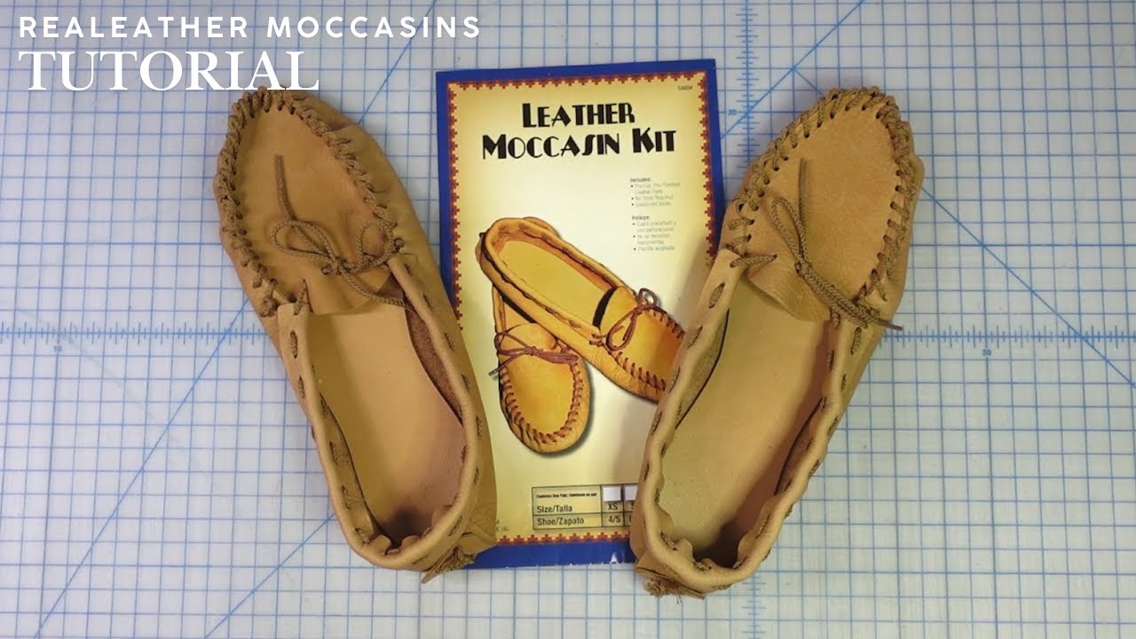 How to Make Moccasins with Realeather's Kit | Step-by-Step Tutorial for ...