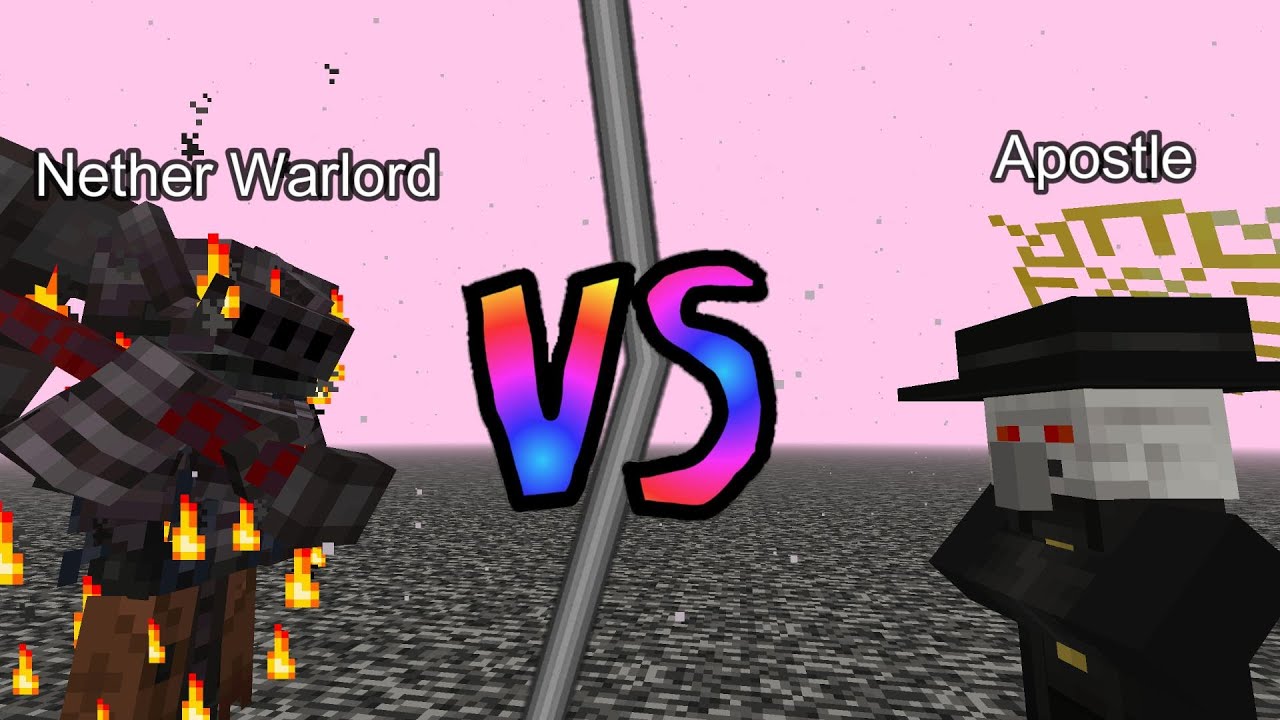 Nether Warlord vs Apostle | Minecraft Mob Battle - YouTube