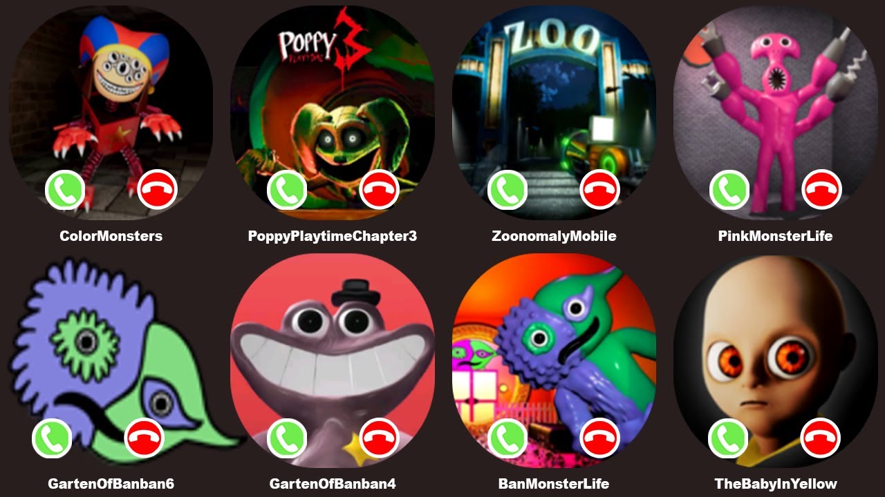 Poppy Playtime Chapter 3 Mobile,Zoonomaly,The Baby in Yellow,Garten of ...