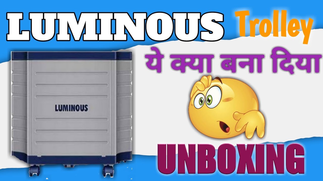 Inverter battery trolley ll Luminous Inverter Trolley l Unboxing and ...
