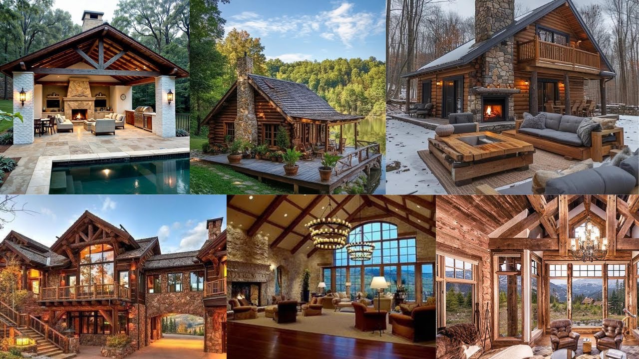 Harmonious log house Design ideas. Timeless Elegance and Beauty - YouTube