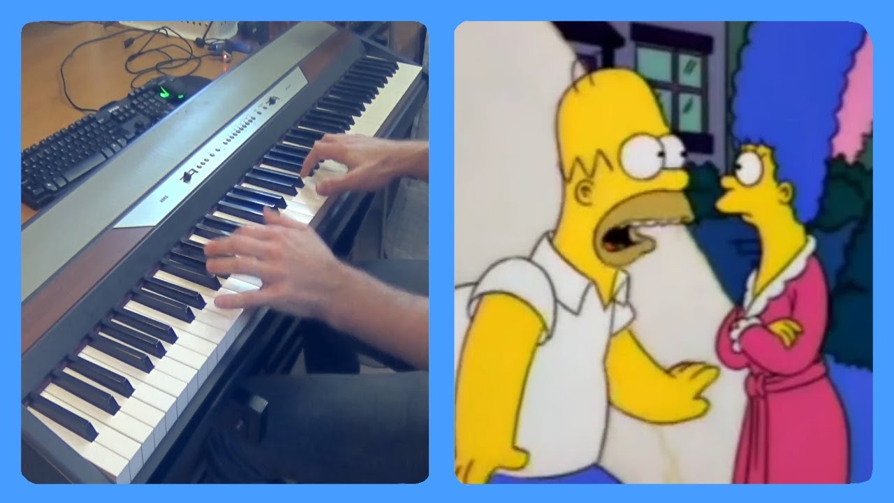 Homer's Bee Rant (The Simpsons) Piano Dub - YouTube