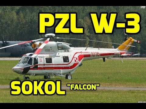 PZL W-3 Sokol Swidnik Helicopter: EXTREME take-off - fly by - and close ...